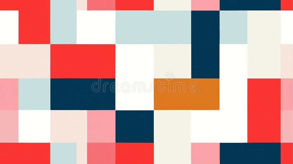 Simple Geometric Pattern Design with Basic Geometry Forms Stock ...