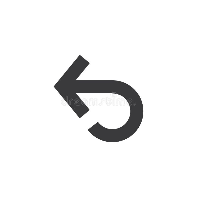 Simple Geometric Rotate Motion Arrow Line Logo Vector Stock Vector ...