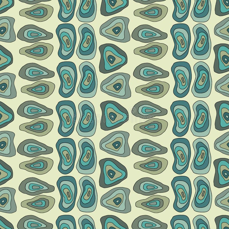 Simple Geometric Seamless Pattern with Abstract Shapes. Trendy Hand ...