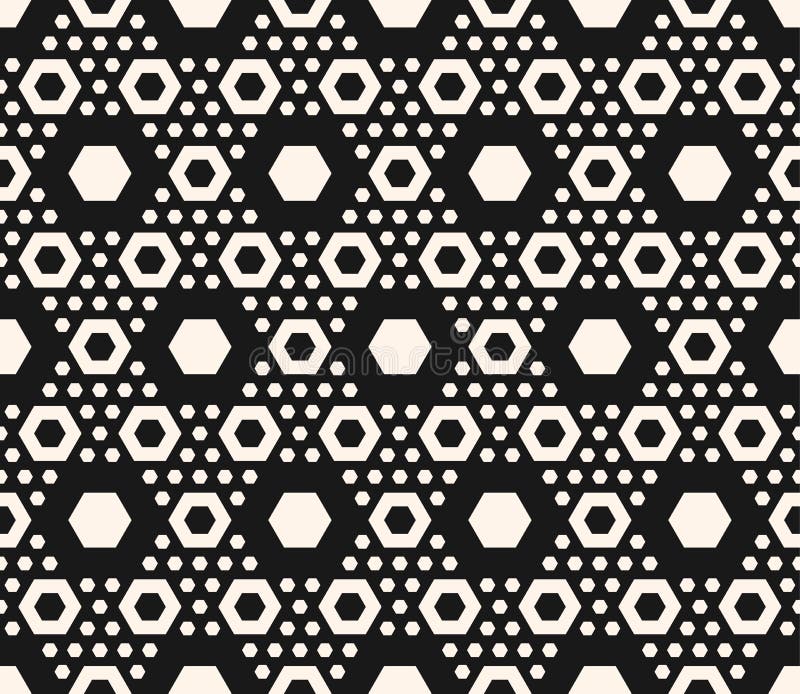 Simple Geometric Seamless Pattern with Big and Small Hexagons. Stock ...