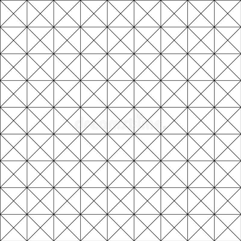 Simple Geometric Shape Cell Triangles Seamless Pattern , Crossed Lines ...