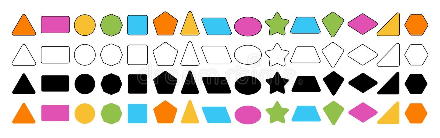 2d Shapes Stock Illustrations – 5,655 2d Shapes Stock Illustrations ...
