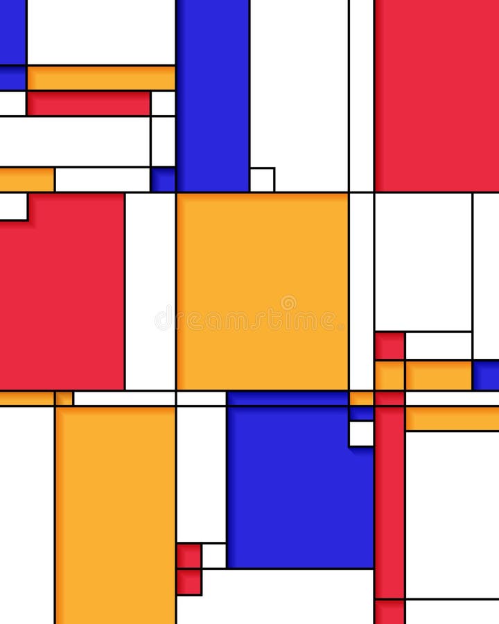 Simple Geometric Shapes. Bauhaus Retro Pattern Stock Vector ...