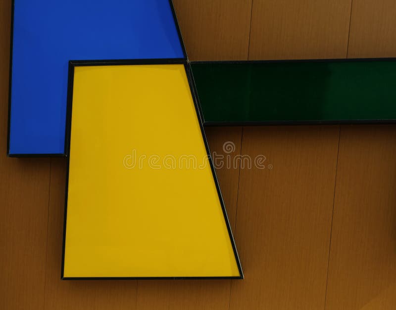 Geometric Shapes on the Facade of the Building Editorial Photo - Image ...