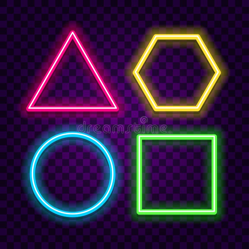 Neone Shapes Stock Illustrations – 5 Neone Shapes Stock Illustrations ...
