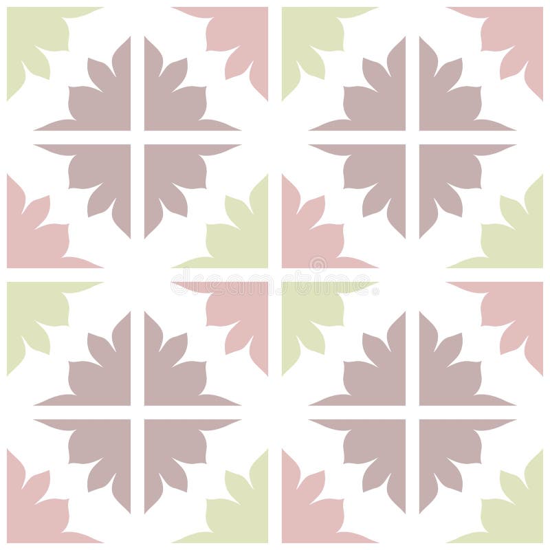 Simple Geometric Shapes Pink and Yellow Repeat Pattern Background Stock ...