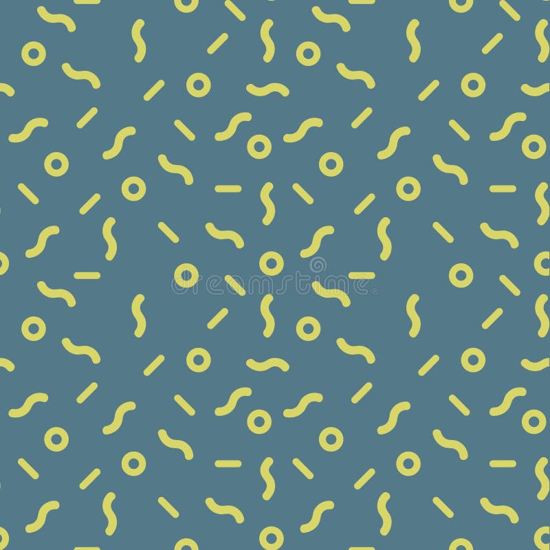 Simple Geometric Shapes Seamless Pattern. Colorful Geometric Pat Stock ...