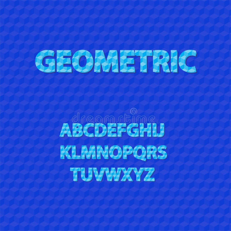 Simple Geometric Text Effect. Vector Illustration. EPS 10. Stock Vector ...