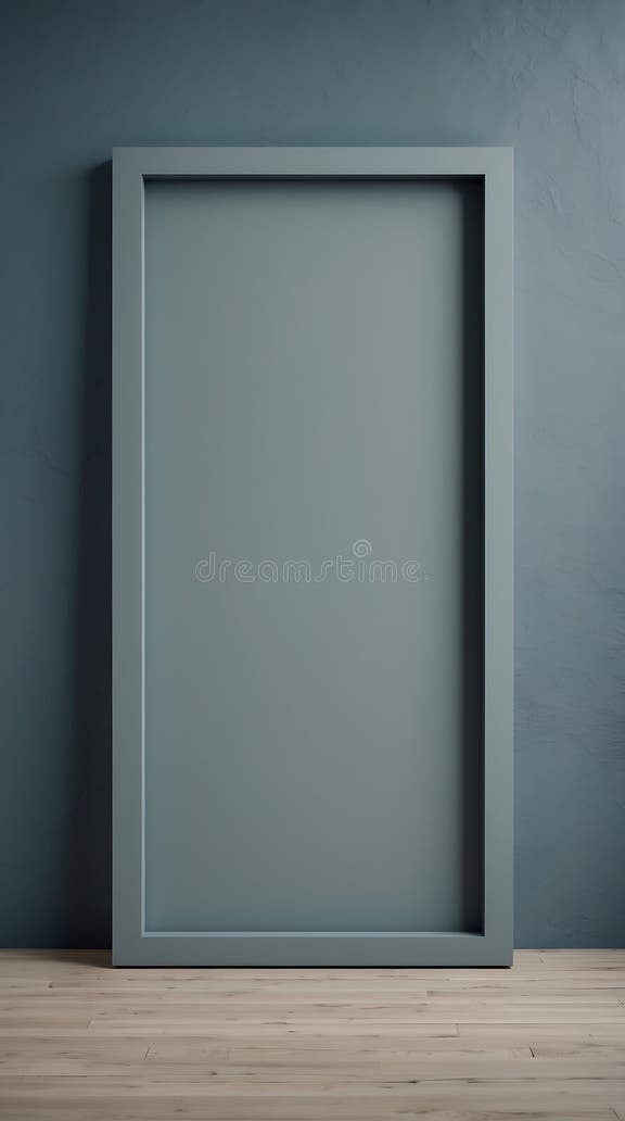 Simple Geometric Wallpaper Design with a Rectangular Frame on a Muted ...