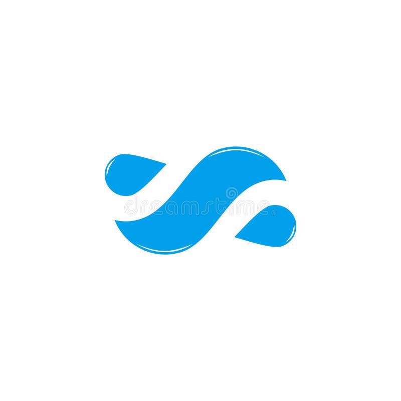 Simple Geometric Water Splash Symbol Logo Vector Stock Vector ...