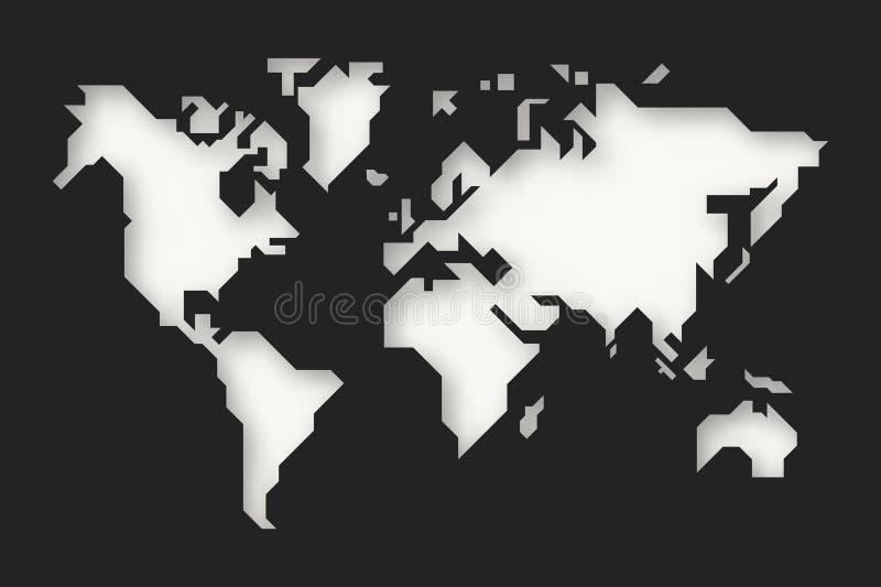 Simple World Map Cartoon Stylized Stock Illustrations – 103 Simple ...