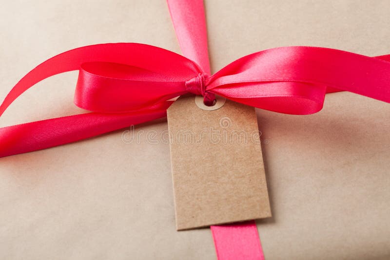 Simple gift with tag stock image. Image of gift, green - 27503209