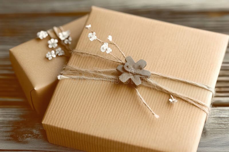 Simple Gift Box. Minimalistic Desigh Stock Image - Image of festive ...