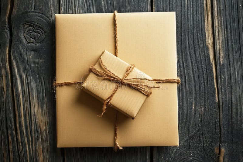 Simple Gift Box. Minimalistic Desigh Stock Photo - Image of valentine ...