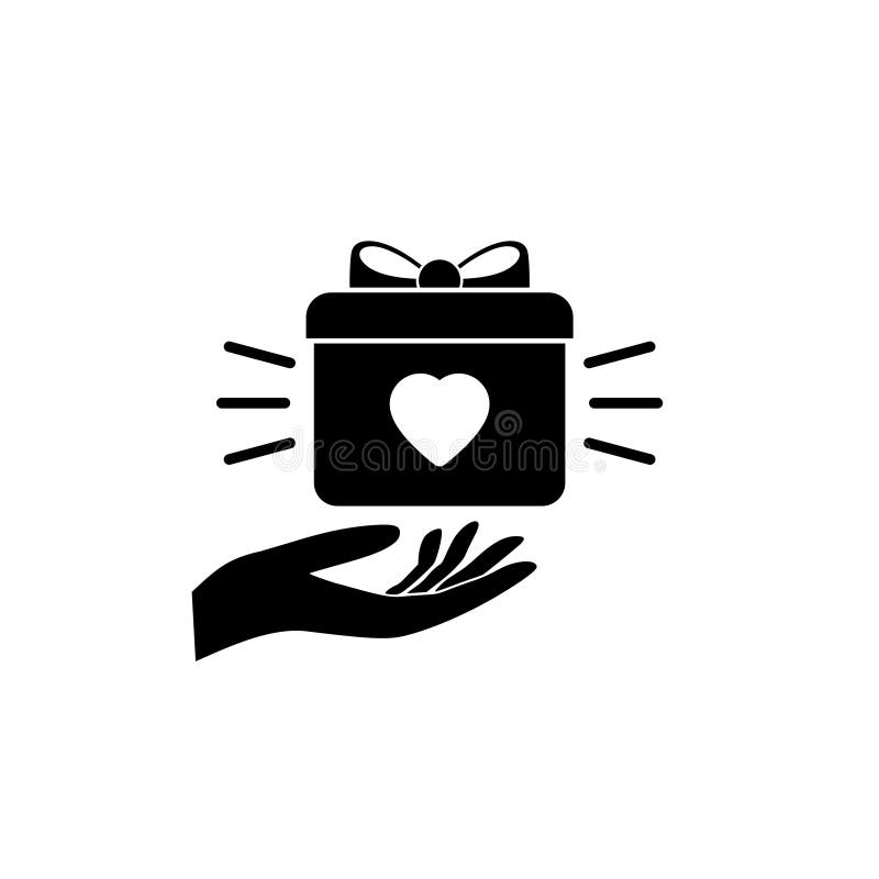 Simple Gift Card Icon, Color Set Isolated on White Background Stock ...