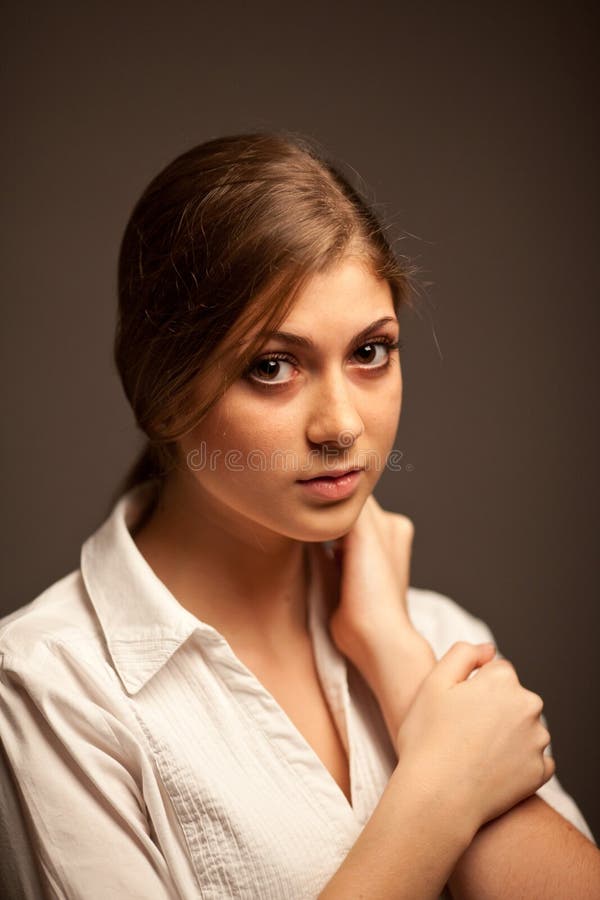 Simple girl stock photo. Image of head, attractive, face - 24229430