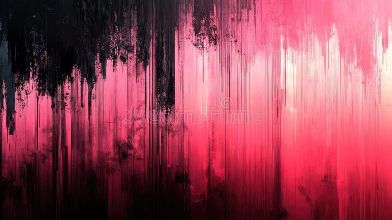 Simple Glitch Texture with Pink and Black Tones - Abstract Digital Art ...