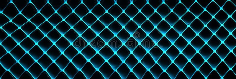 Simple Glowing Grid Pattern Electric Cyan Matte Black Futuristic ...