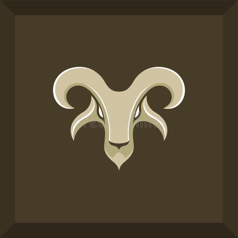 Simple goat logo stock vector. Illustration of black - 270035938