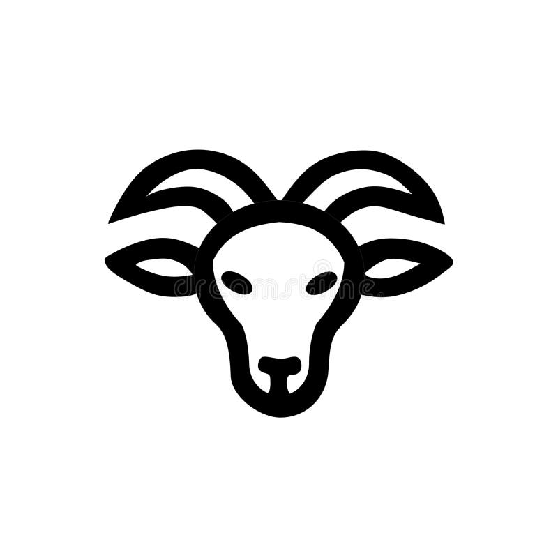 Simple Goat and Sheep Vector with Minimalist and Modern Design Stock ...