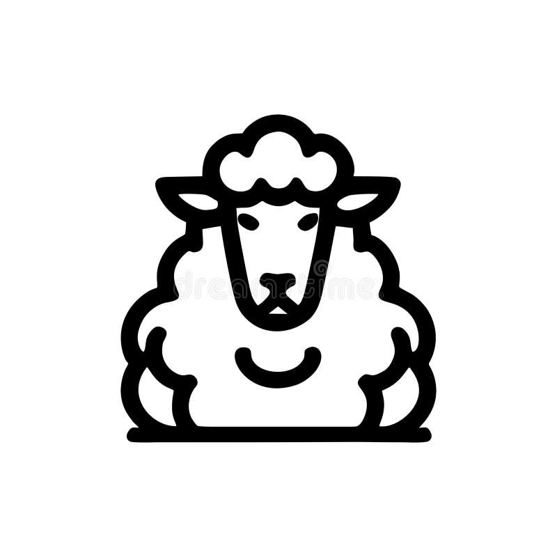 Simple Goat and Sheep Vector with Minimalist and Modern Design Stock ...