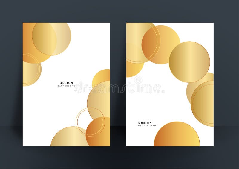 Simple Gold Abstract Background for Cover Design Stock Illustration ...