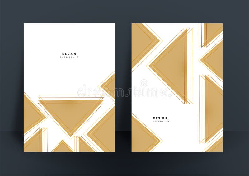 Simple Gold Abstract Background for Cover Design Stock Illustration ...