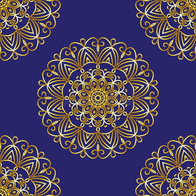 Simple Ethnic Circular Motif. Vintage Round Sign Stock Vector ...