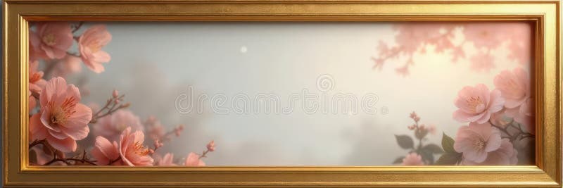 Simple Gold Frame, Smooth Finish, Clean Lines, Golden, Minimal Stock ...