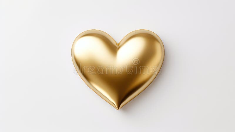 Simple gold heart graphic stock illustration. Illustration of ...