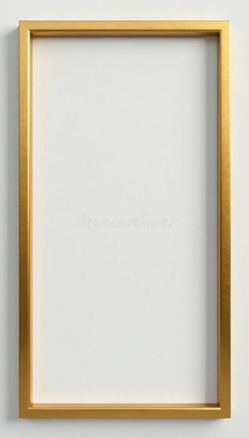 Simple Gold Horizontal Frame, Clean Lines, Blank Space , Decorative ...