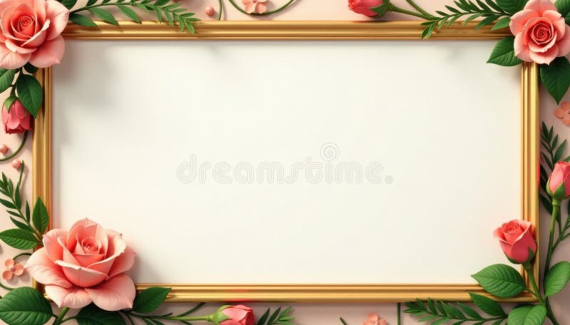 Simple Golden Frame, Horizontal Alignment, Clean Design , Line, Thin ...