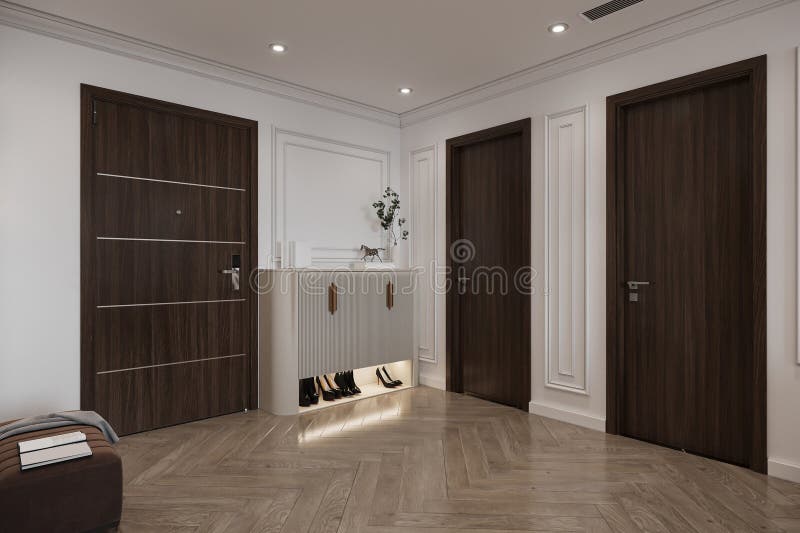 Simple and Graceful Foyer Empty Space Decorated through Smart Touches ...