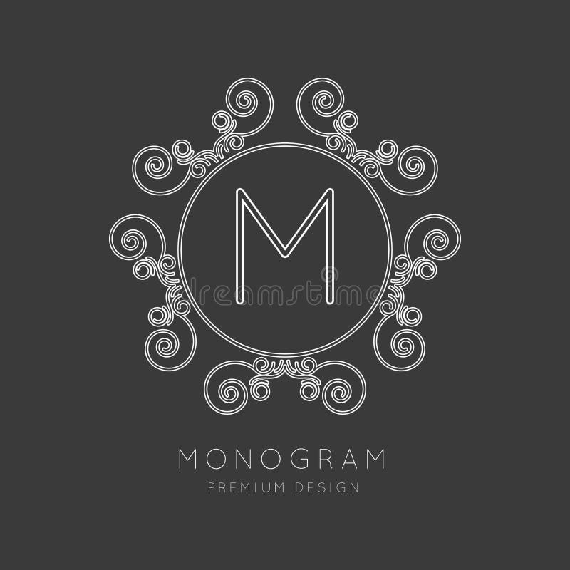 Simple and Graceful Monogram Design Template, Elegant Lineart Logo ...