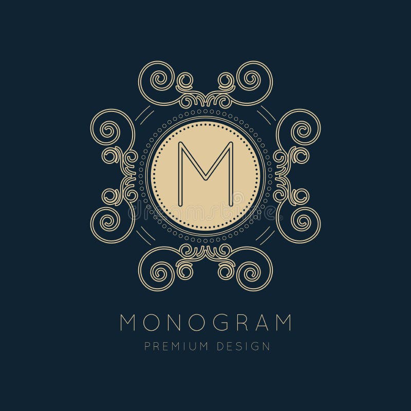 Simple and Graceful Monogram Design Template, Elegant Lineart Logo ...
