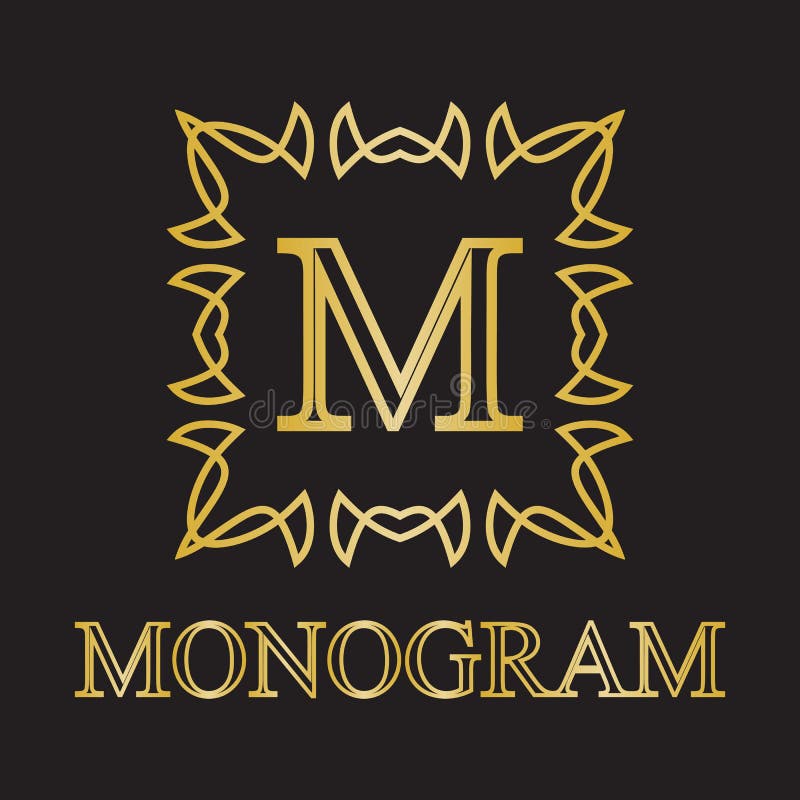 Monogram icon stock illustration. Illustration of design - 102755288