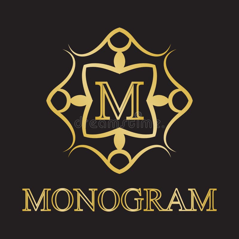 Monogram icon stock vector. Illustration of elegant - 102756079
