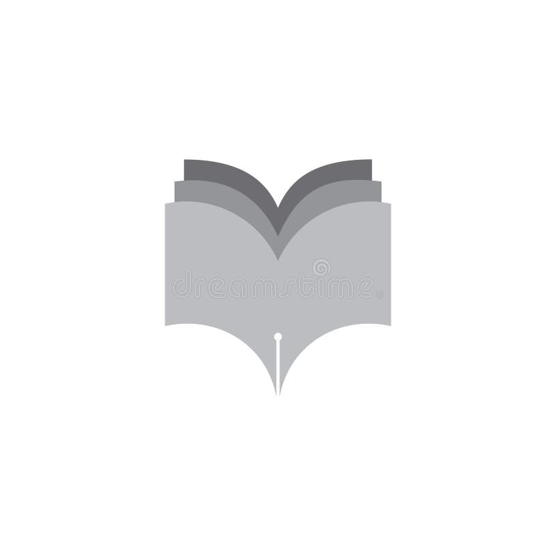 Sun Book Pen Geometric Education Logo Vector Stock Vector ...