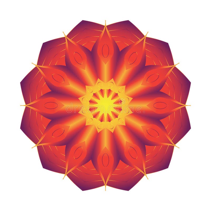 Simple Ethnic Circular Motif. Vintage Round Sign Stock Vector ...