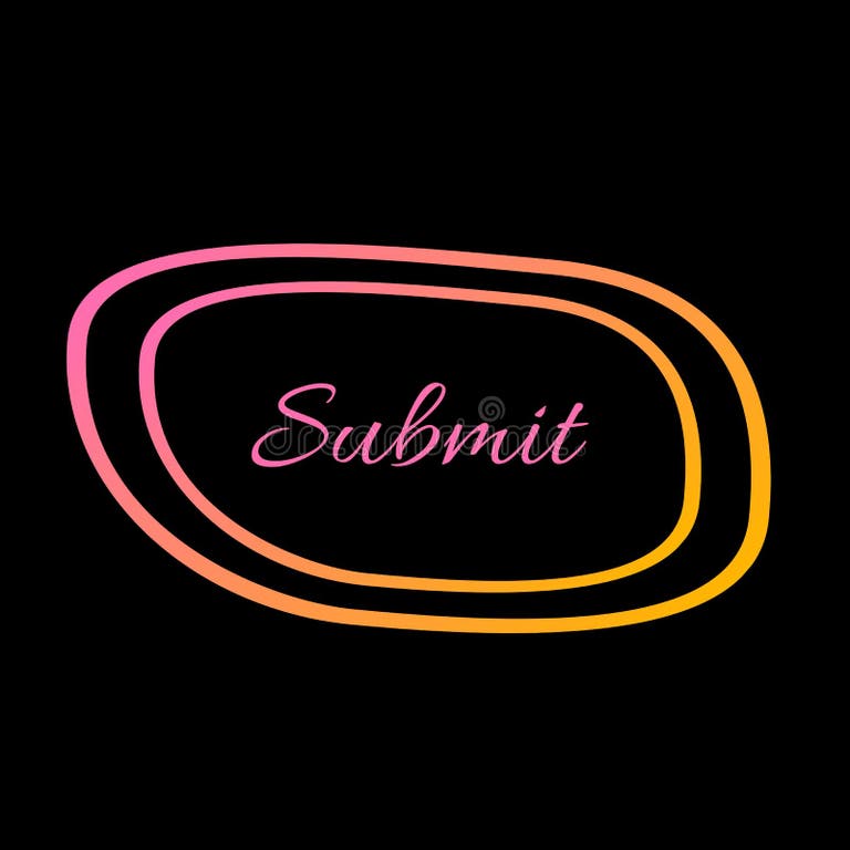 Simple Gradient Pink and Orange Submit Button for Website Stock ...