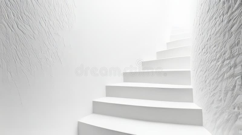 Simple Gradient Staircase in Contemporary Abstract Interior Design ...