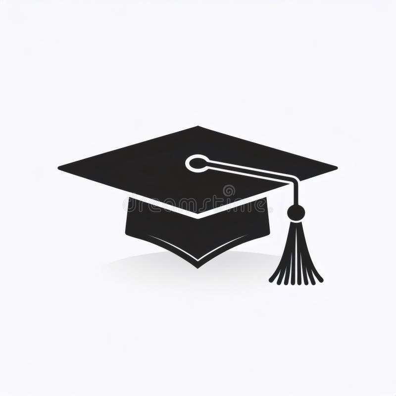 Simple Graduation Cap Icon Symbolizing Education, Learning, and ...