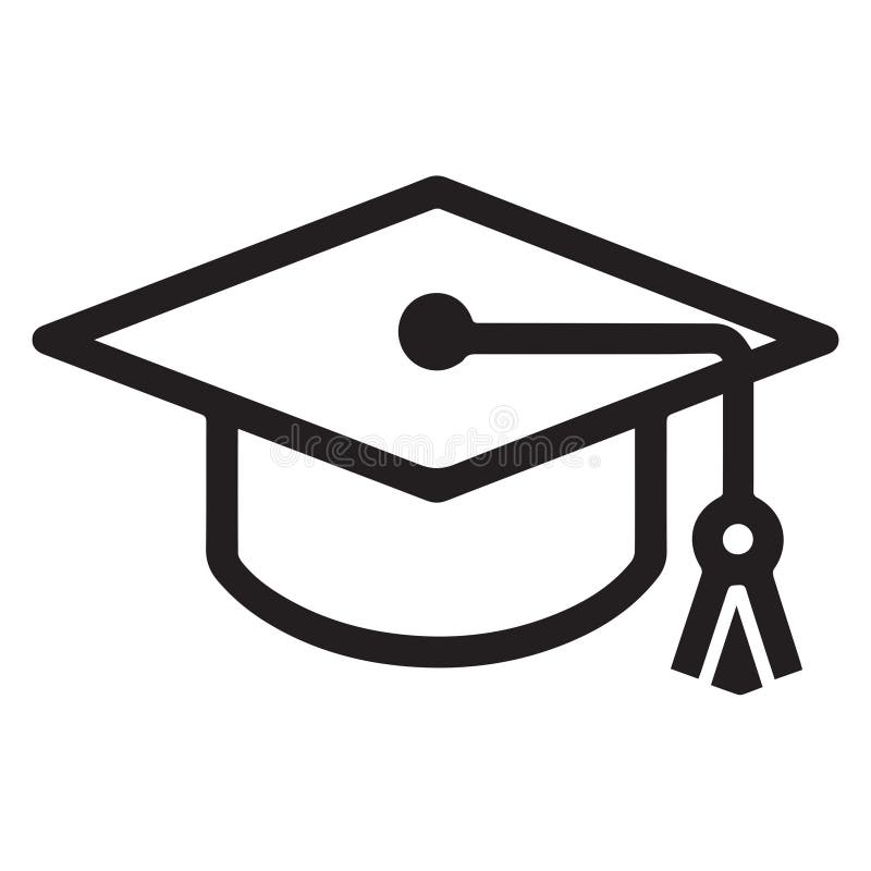 Graduation Cap Mortarboard Vector Icon Versatile Design for Academic ...