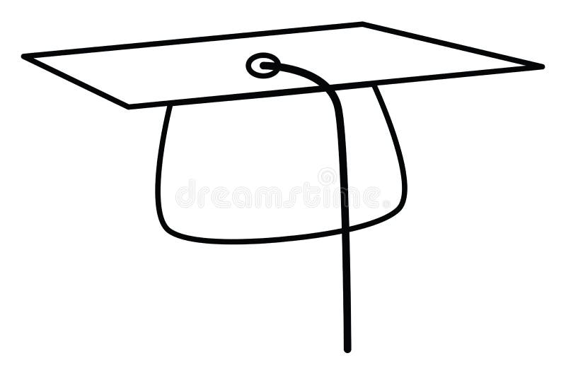 Simple Graduation Cap. Academic Cap. University Education Hat ...