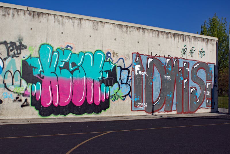 Simple Graffiti Abstract Comic Girl Mouse Face in Black on Noise ...