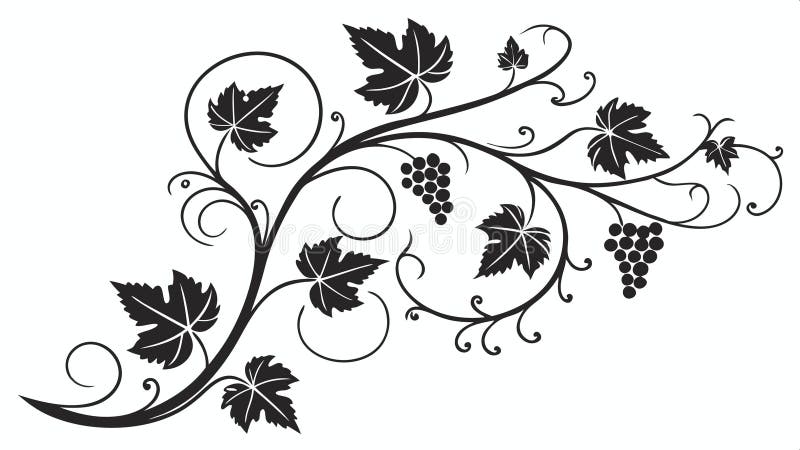 Simple Grapes Outline