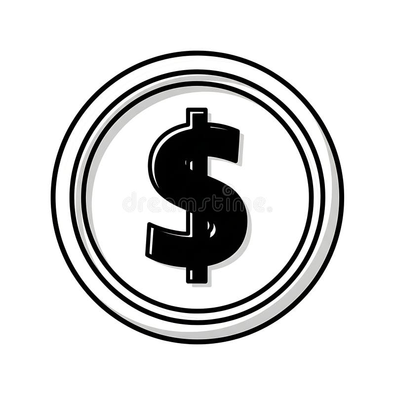 Clipart Black White Dollar Sign Stock Illustrations – 1,038 Clipart ...