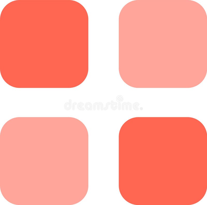 Simple Graphic Design Featuring Four Rounded Squares Arranged in a Grid ...