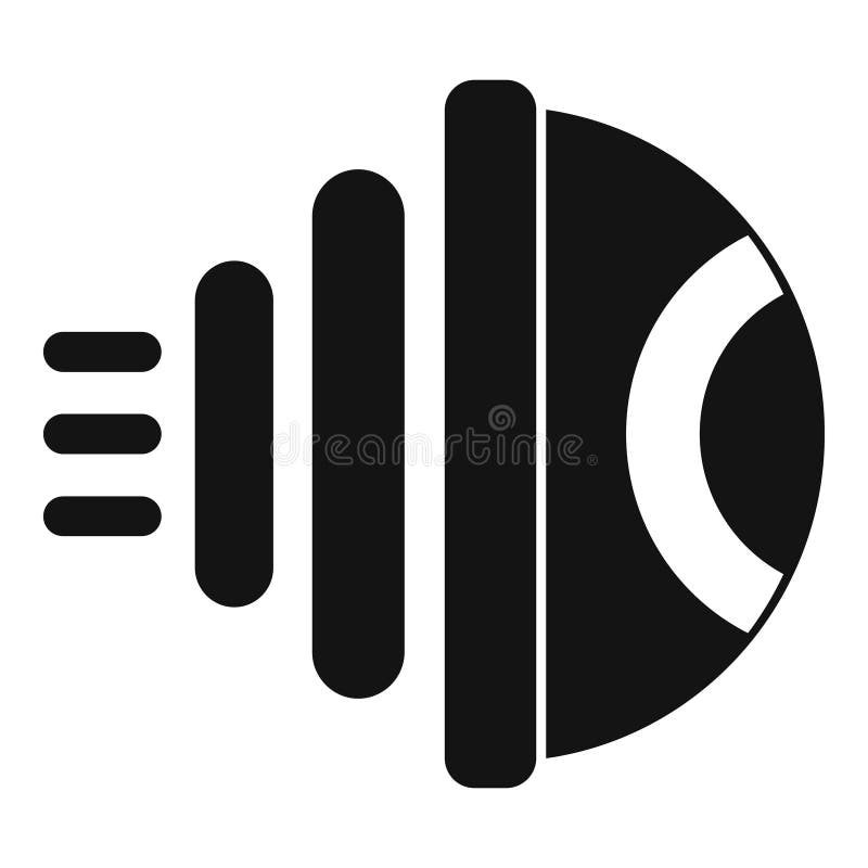 Simple Graphic Icon of Eye Scanning Data Stream Stock Vector ...