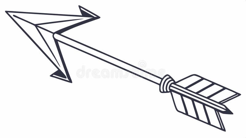 Simple Graphic Illustration of a Single Arrow Pointing Left Vector ...